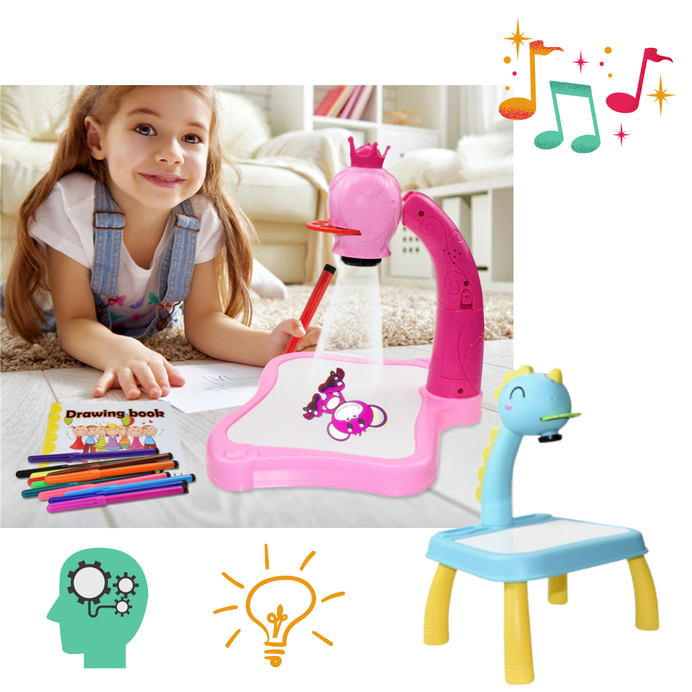 Children projection drawing board │ Artistic LED drawing table